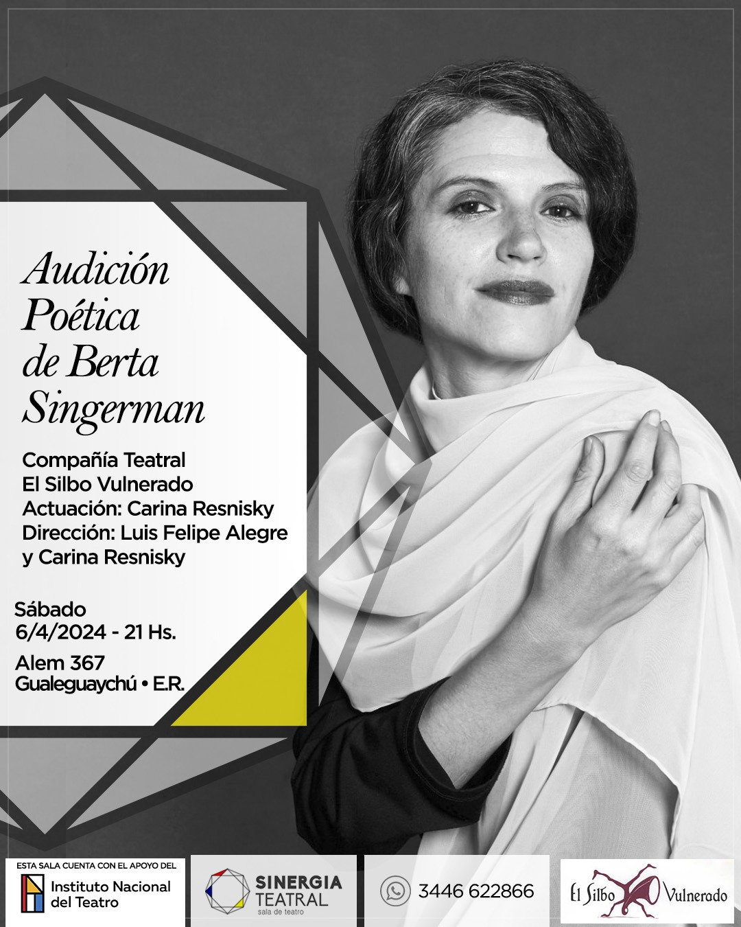 Sinergia: se viene la función del unipersonal interpretado por Carina ...